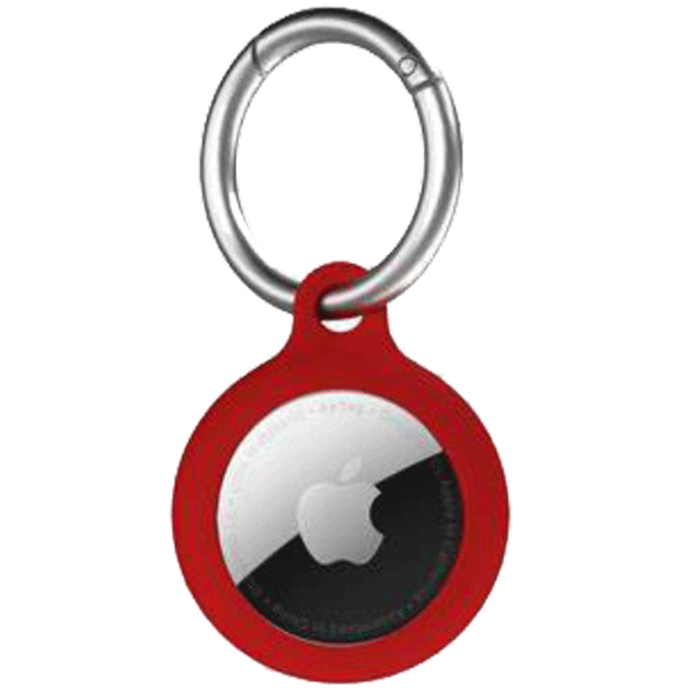 NEXT ONE RED SILICONE AIRTAG SECURE KEY CLIP | Vinco || Kuwait